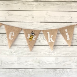 Bee Kind Burlap Banner, Bee Banner, Classroom Banner - Etsy