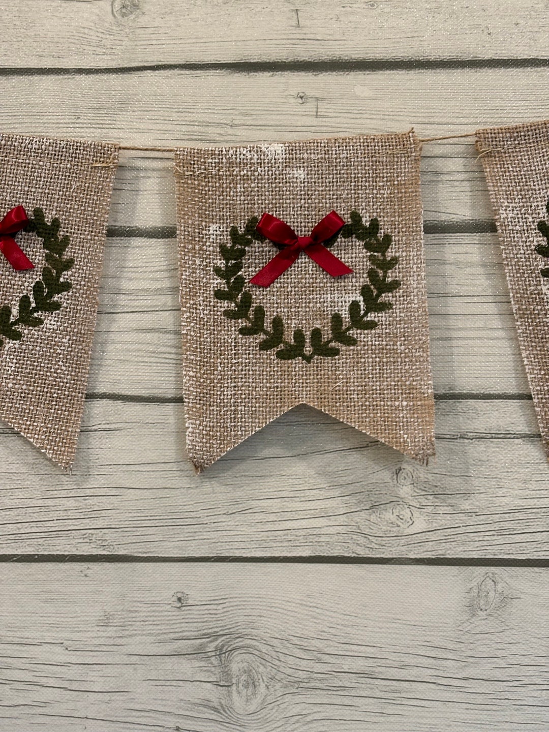 Rustic Heart Wreath Banner, Rustic Valentine Banner, Valentine Heart ...