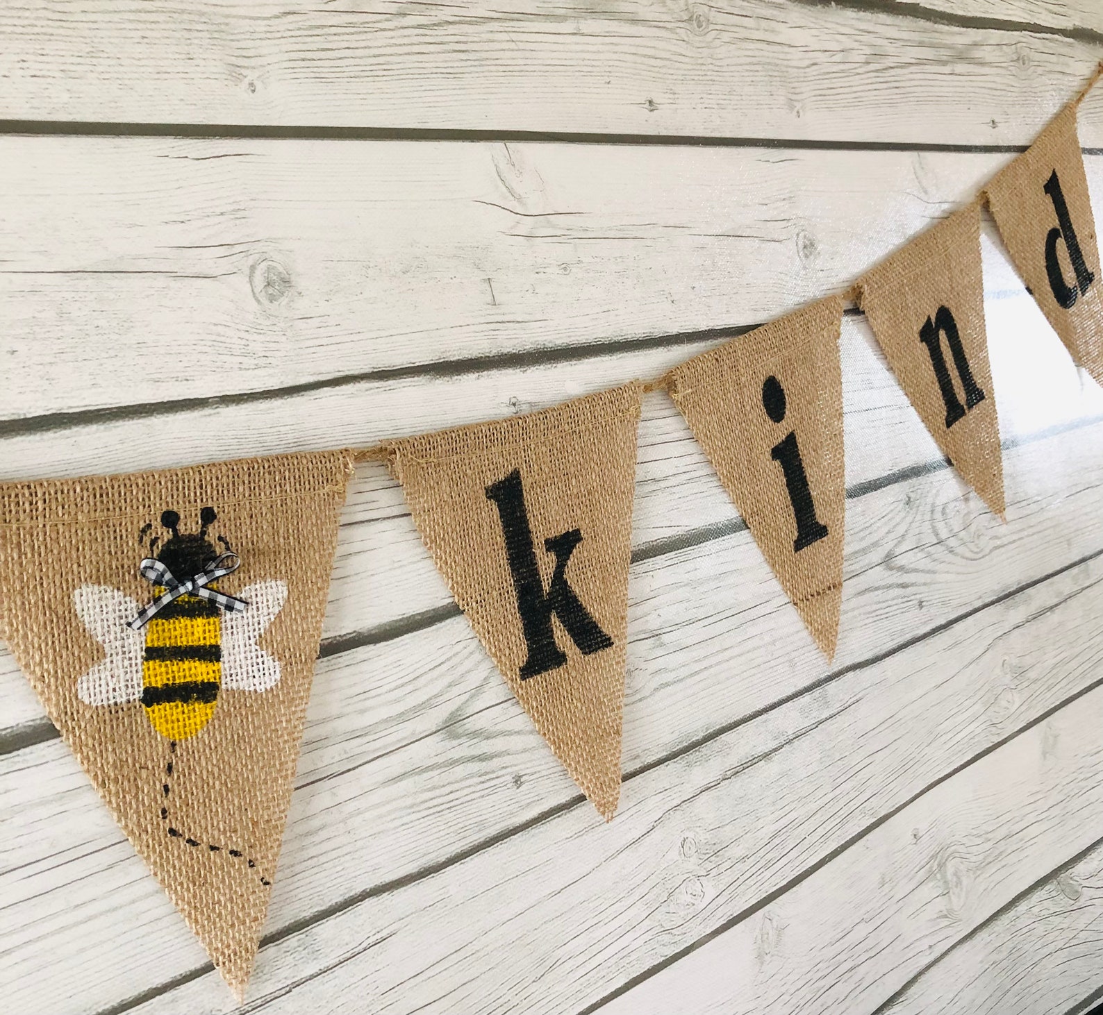 Bee Kind Burlap Banner Bee Banner Classroom Banner - Etsy
