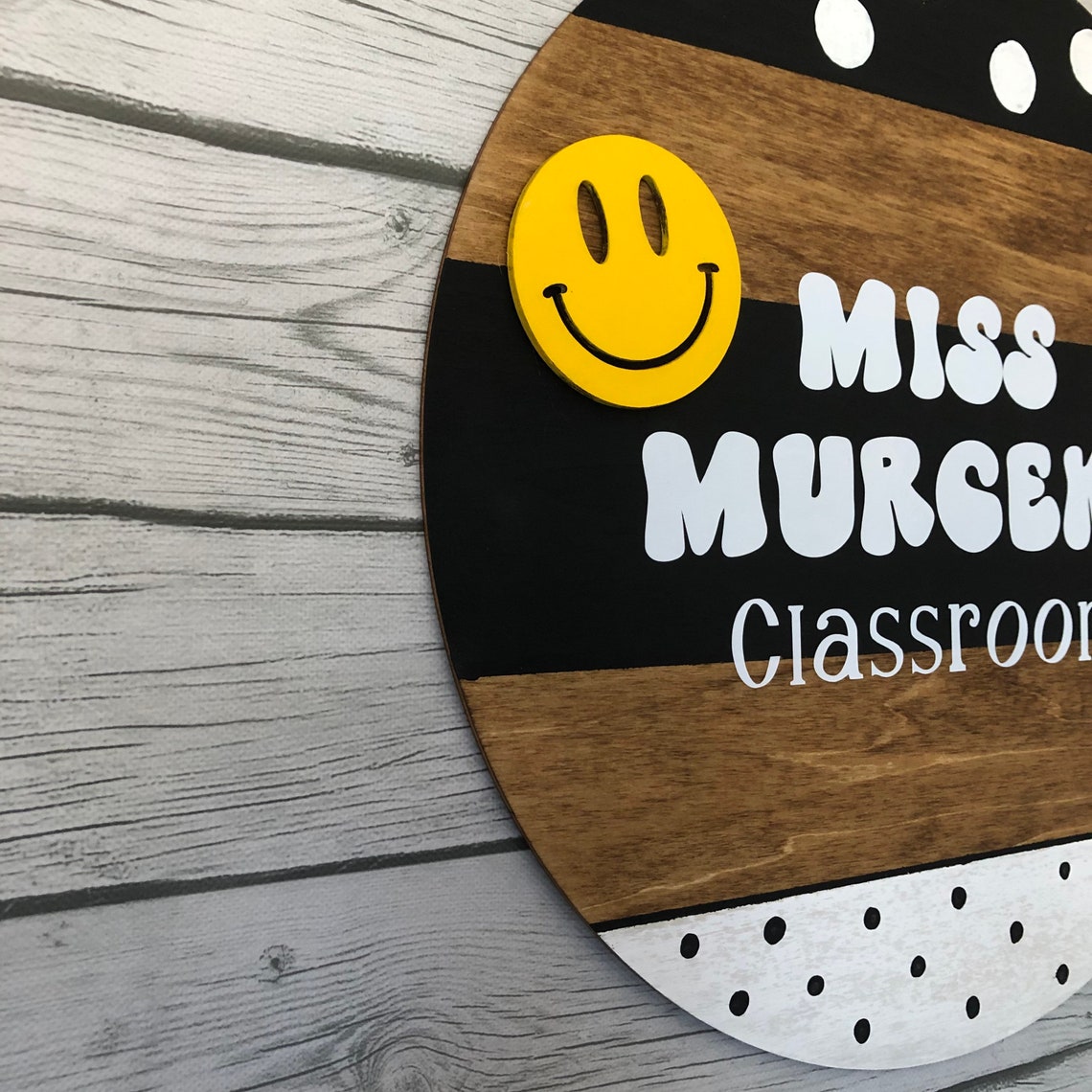 Smiley Face Door Hanger Classroom Teacher Door Hanger - Etsy