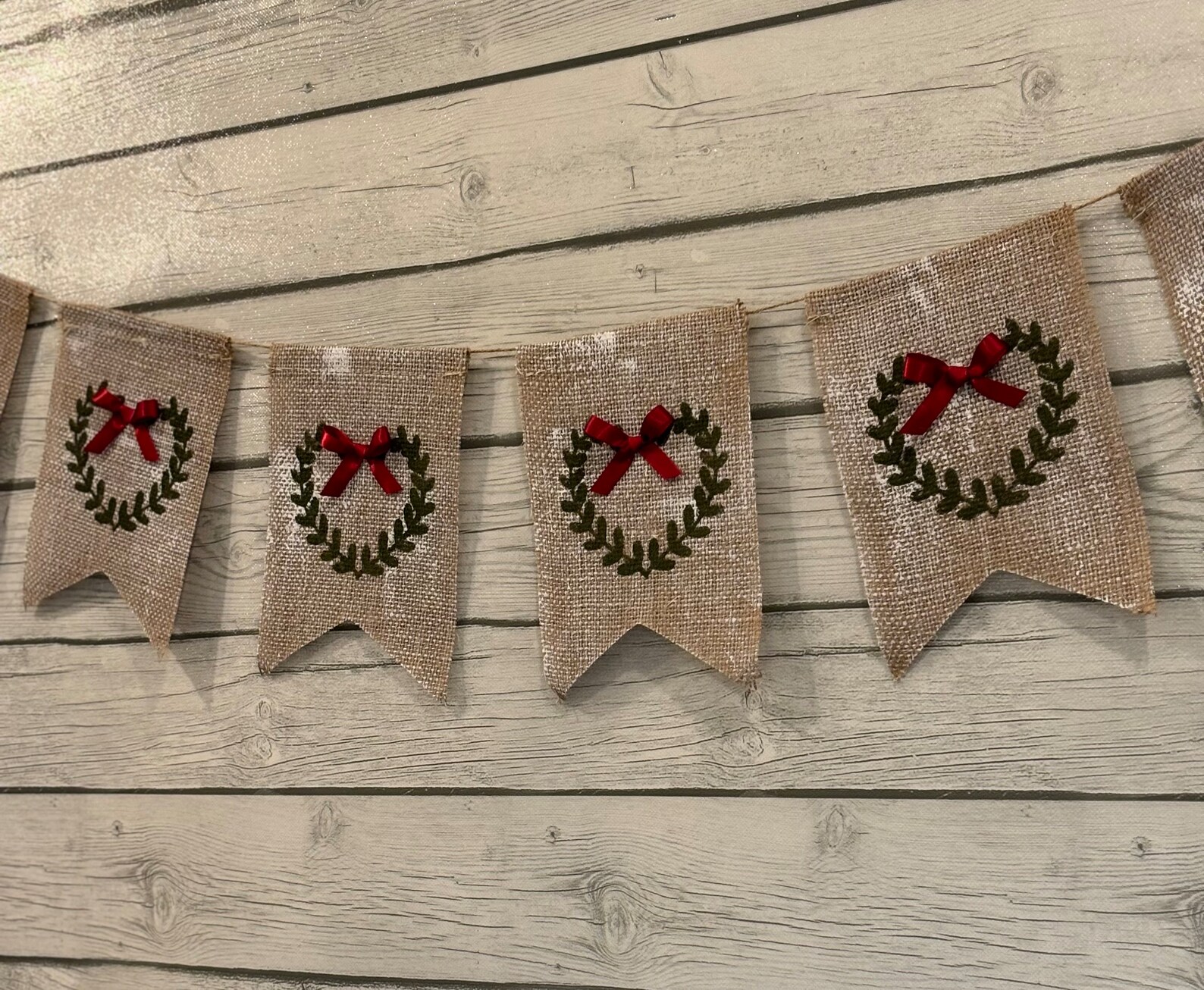 Rustic Heart Wreath Banner, Rustic Valentine Banner, Valentine Heart ...
