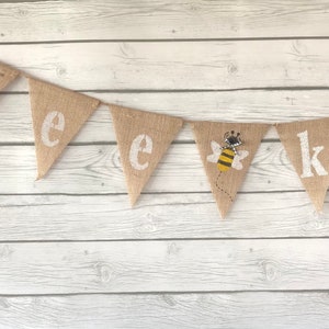 Bee Kind Burlap Banner, Bee Banner, Classroom Banner - Etsy