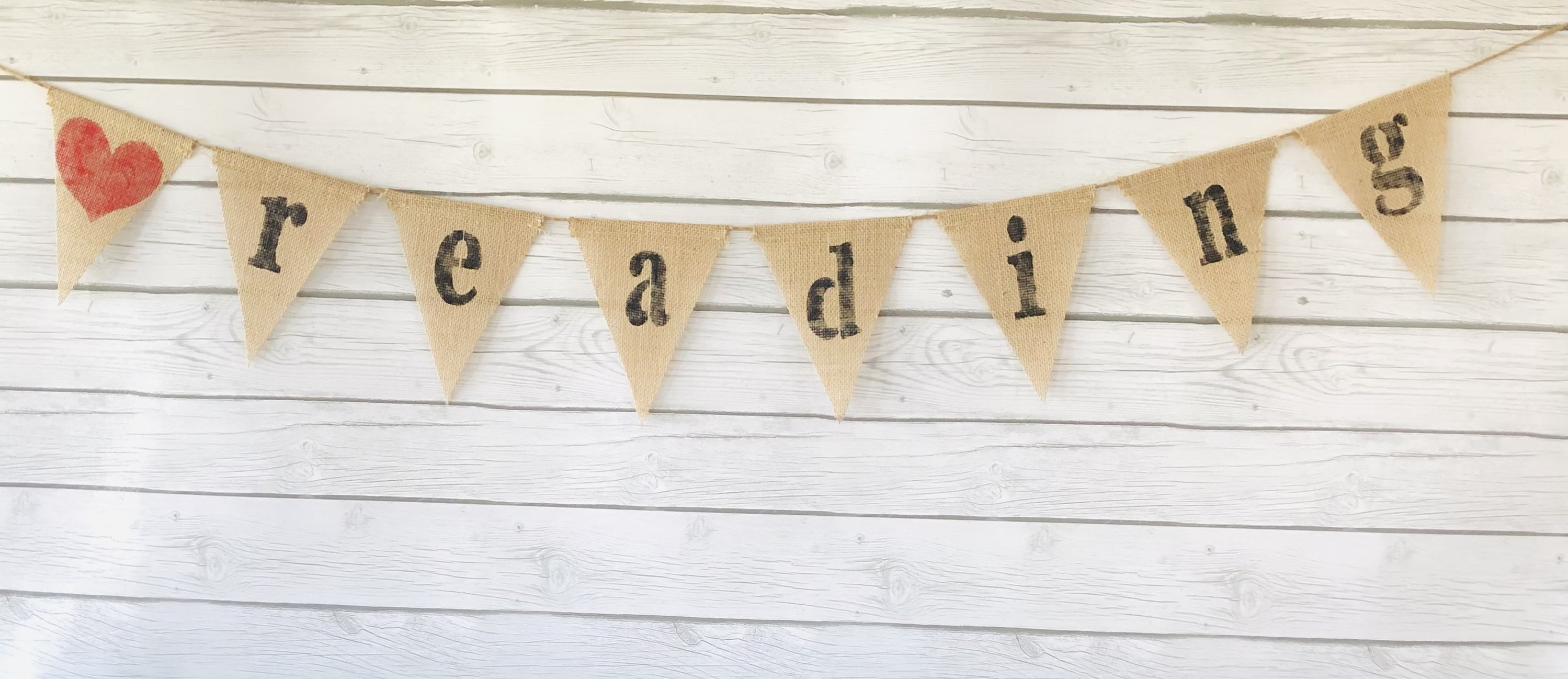Heart Subject Banner School Flag Banner Classroom Burlap - Etsy