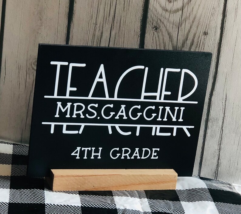 Teacher Desk Sign; Personalized Name Sign; Professional Name Plate ...