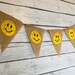 Smiley Face Burlap Banner, Happy Face Banner, Classroom Banner - Etsy
