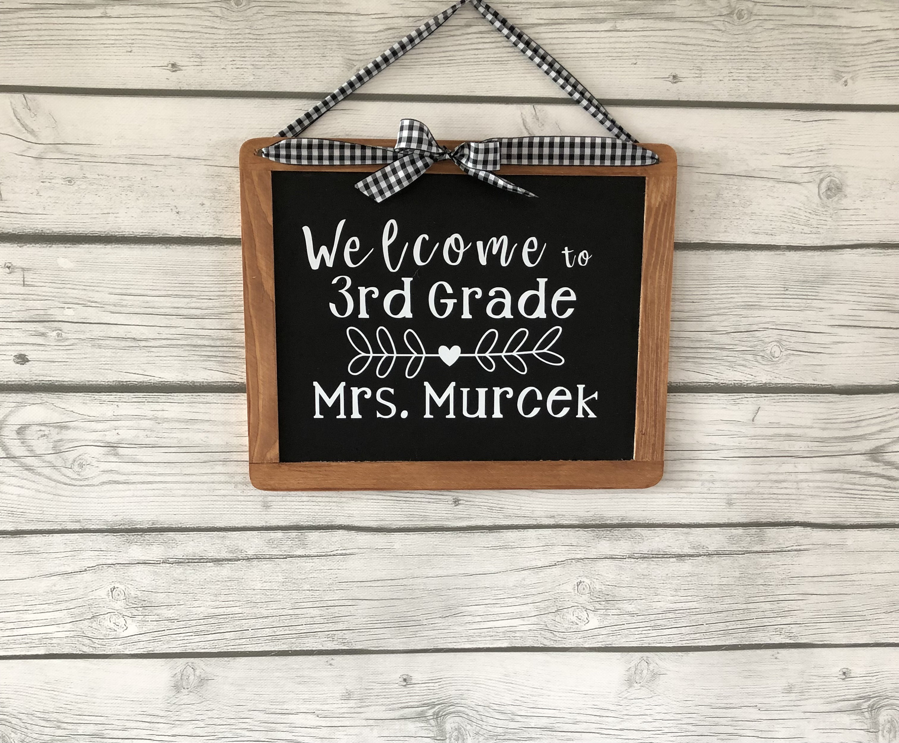 Chalkboard Teacher Sign Custom Classroom Welcome School - Etsy.de