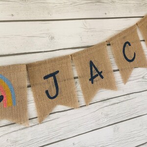 Custom Teacher Name Banner Boho Rainbow Banner Rustic - Etsy