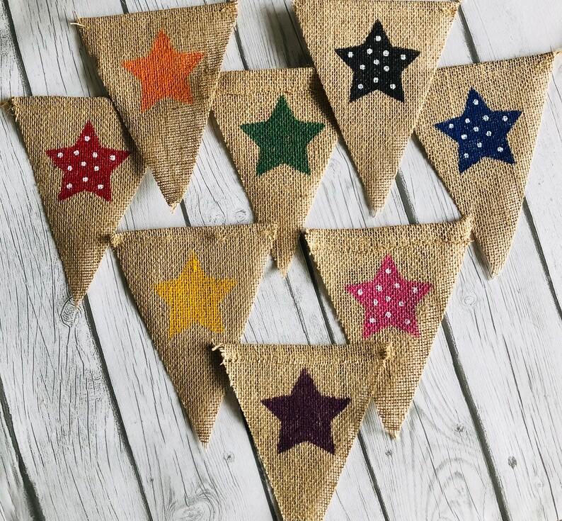 Custom Star Banner School Team Colors Banner Classroom Star - Etsy