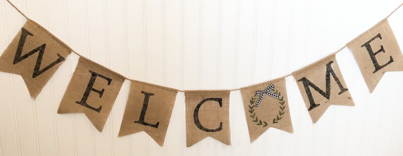 Welcome Burlap Banner Classroom Banner Teacher Banner | Etsy
