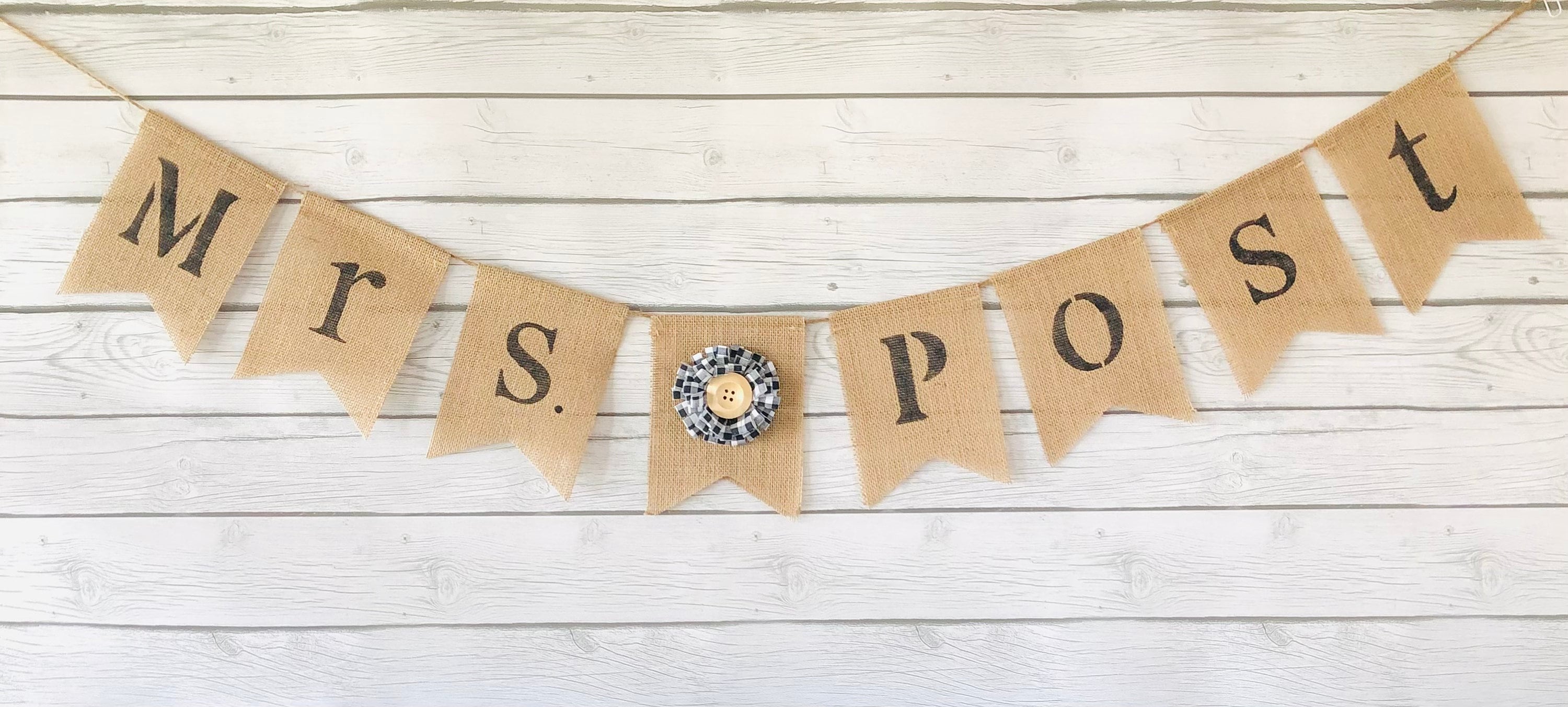 Custom Teacher Name Banner Rustic Classroom Teacher Banner - Etsy