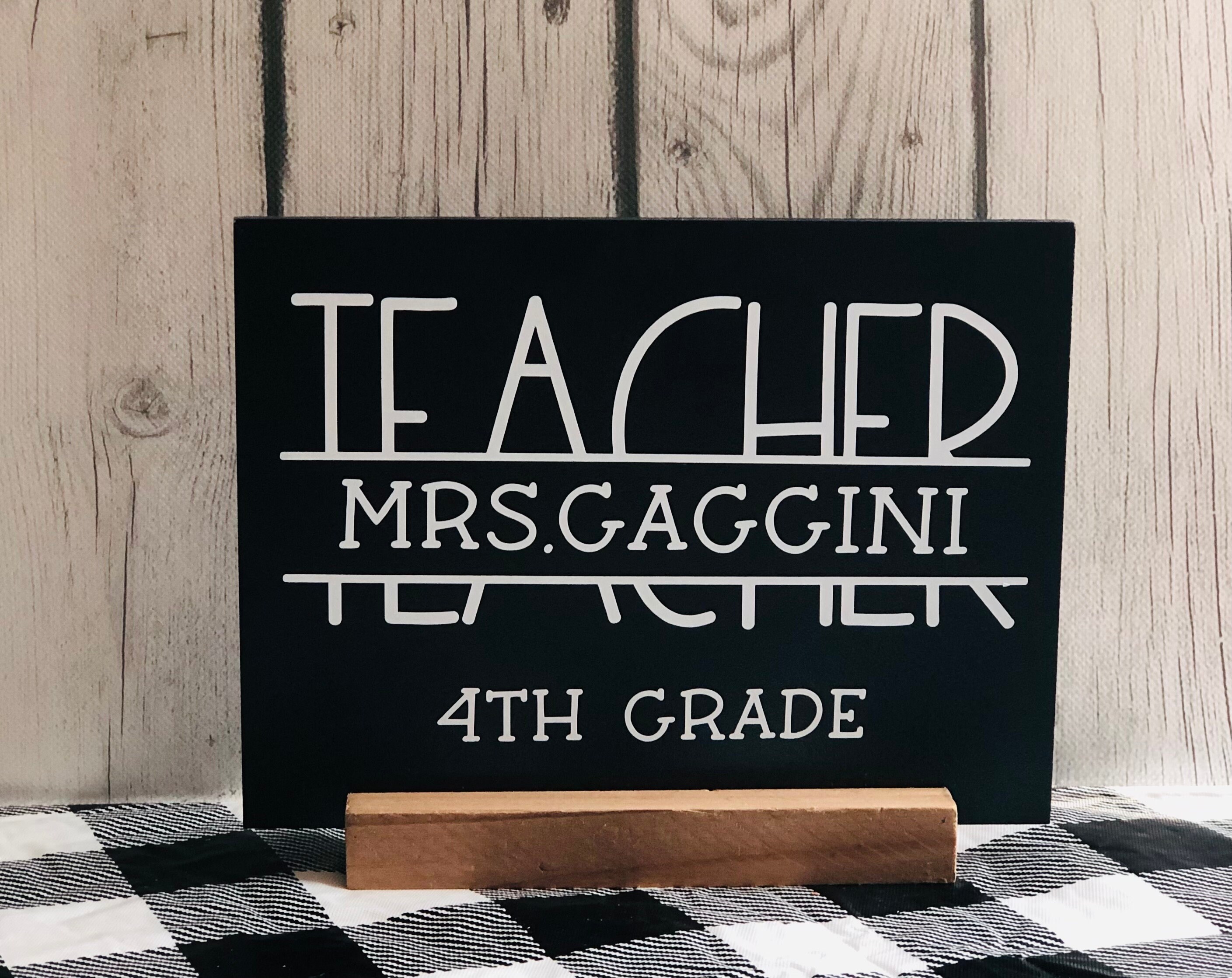 Teacher Desk Sign; Personalized Name Sign; Professional Name Plate ...