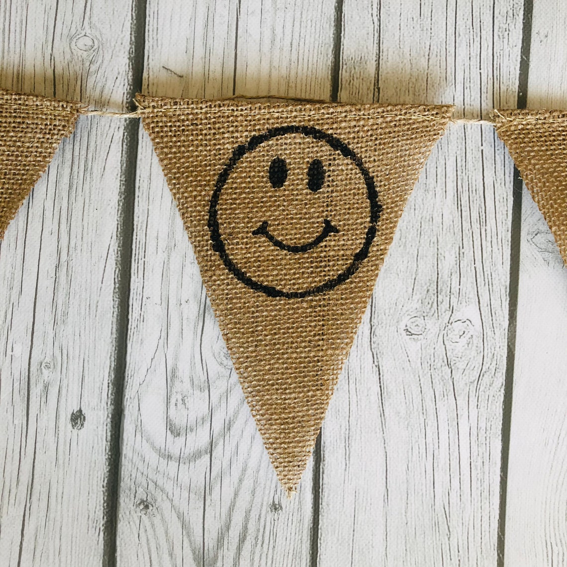 Smiley Face Burlap Banner Happy Face Banner Classroom Banner | Etsy