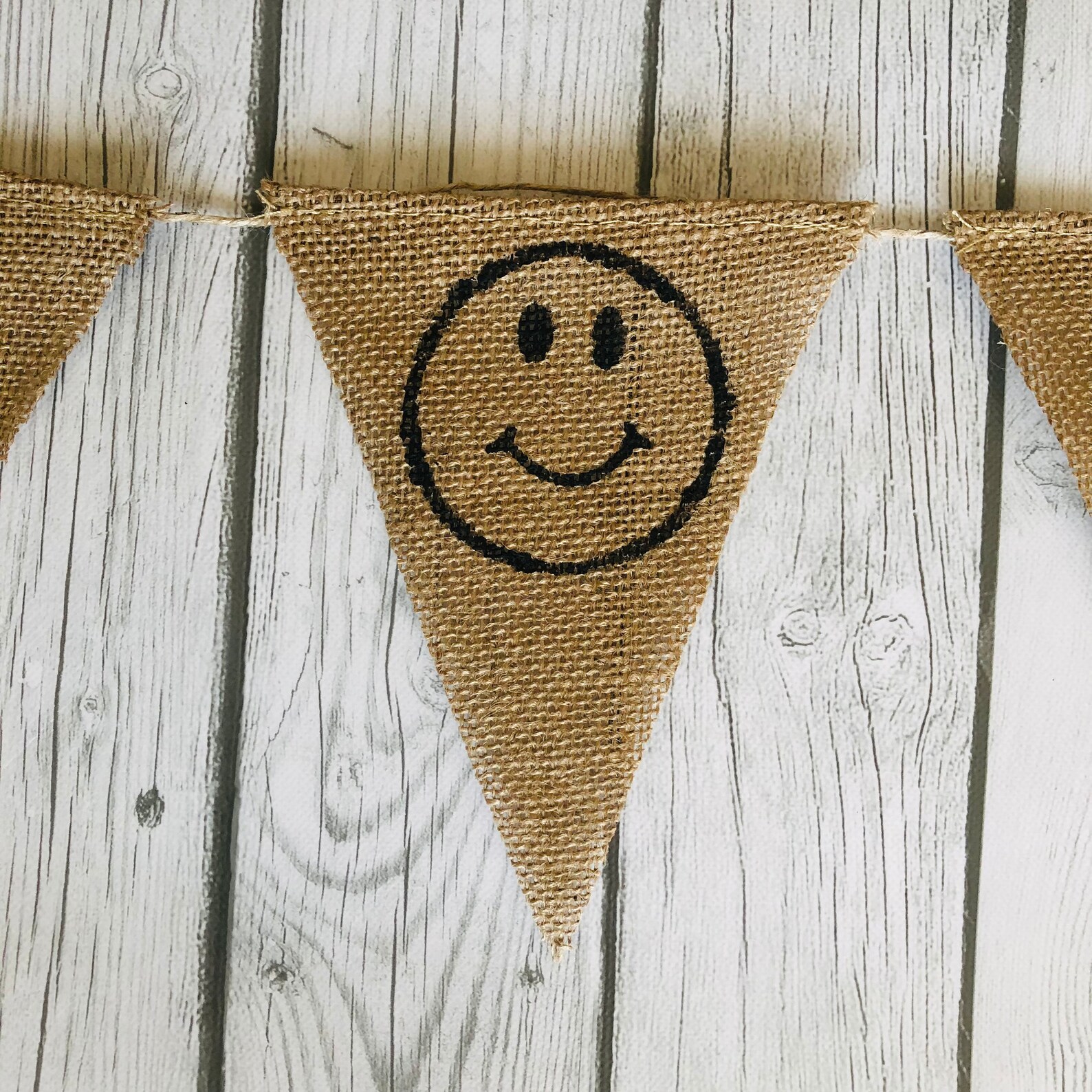 Smiley Face Burlap Banner Happy Face Banner Classroom Banner | Etsy