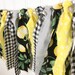Lemon Rag Tie Garland, Lemon Banner - Etsy