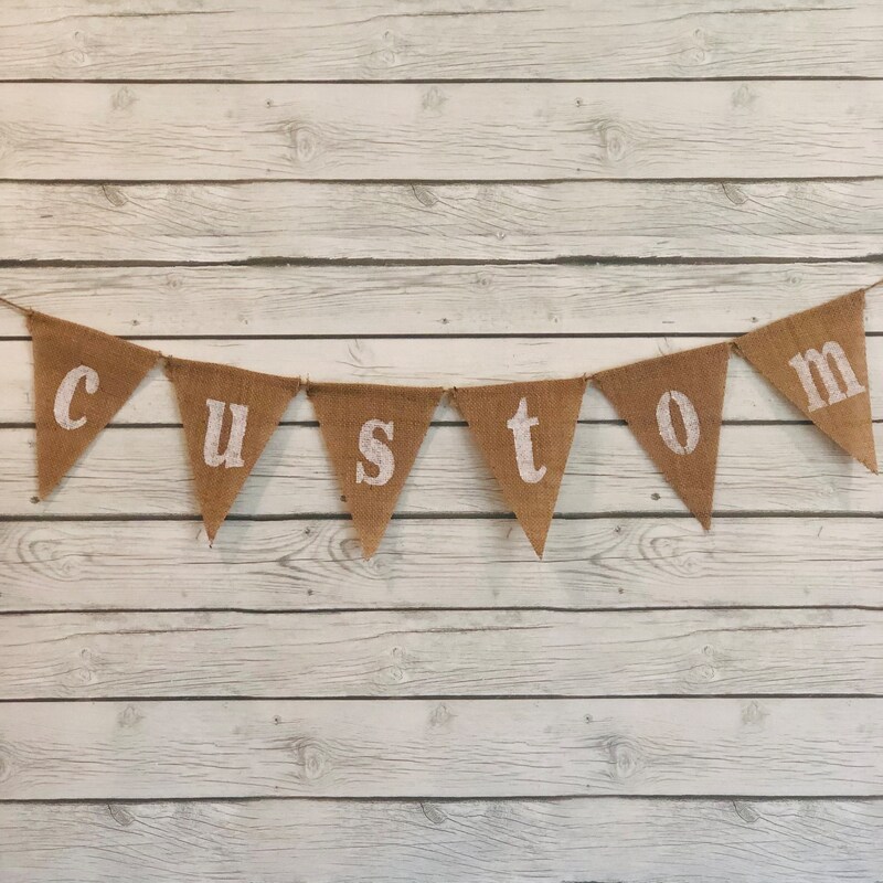 Burlap Banners - Etsy