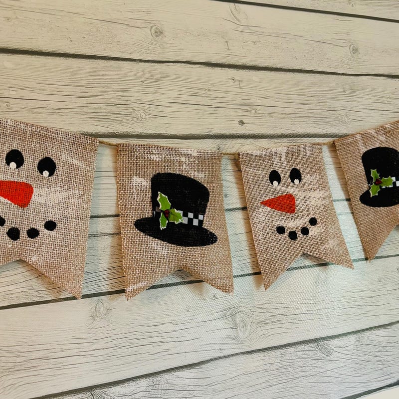 Snowman Banner - Etsy