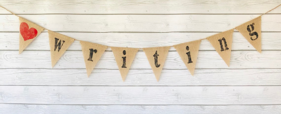 Heart Subject Banner School flag banner Classroom burlap | Etsy