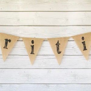 Heart Subject Banner, School Flag Banner, Classroom Burlap Banner - Etsy