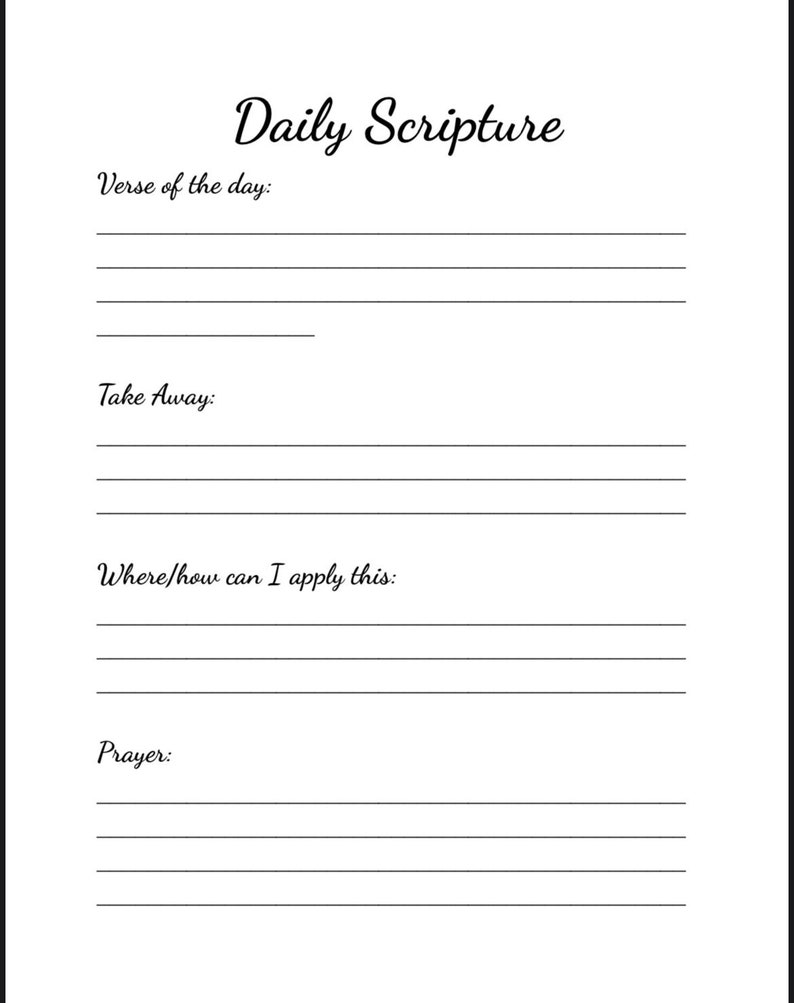 Daily Scripture Digital Download - Etsy