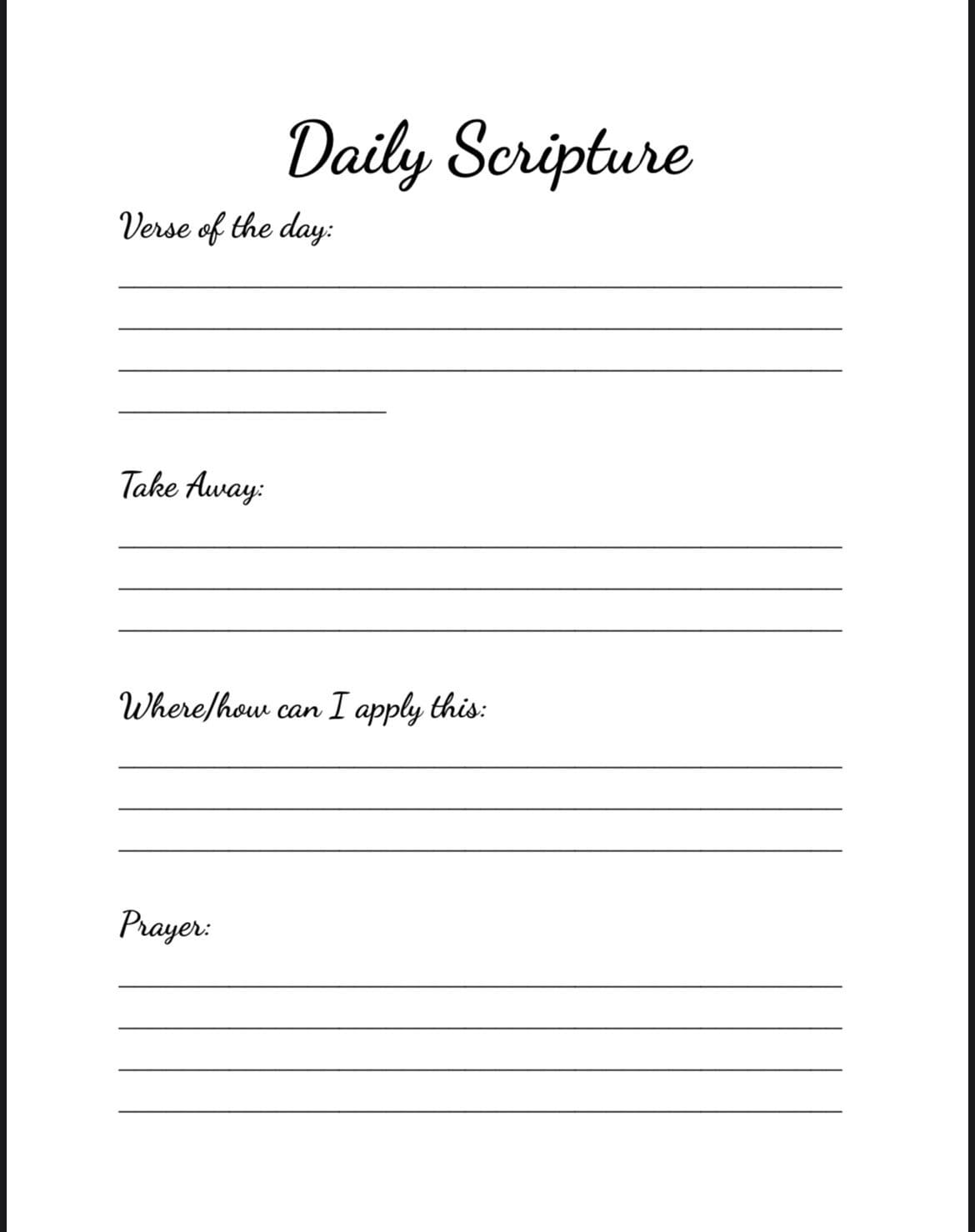 Daily Scripture Digital Download - Etsy