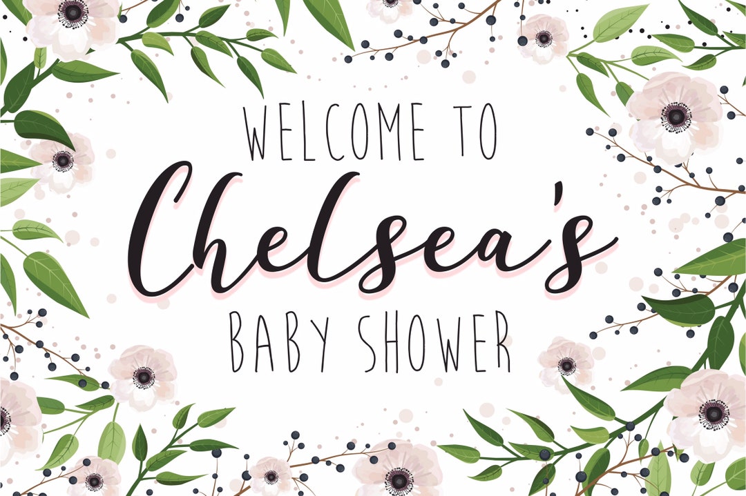Baby Shower Sign- Digital Download - Etsy