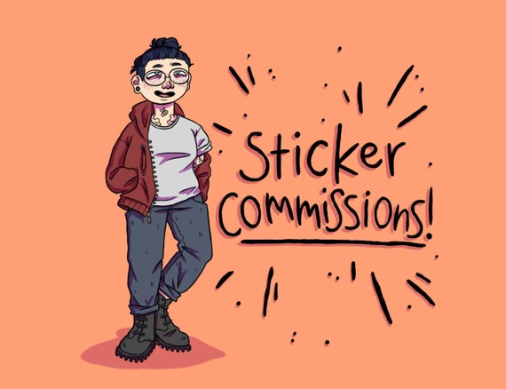 STICKER COMMISSION | Etsy