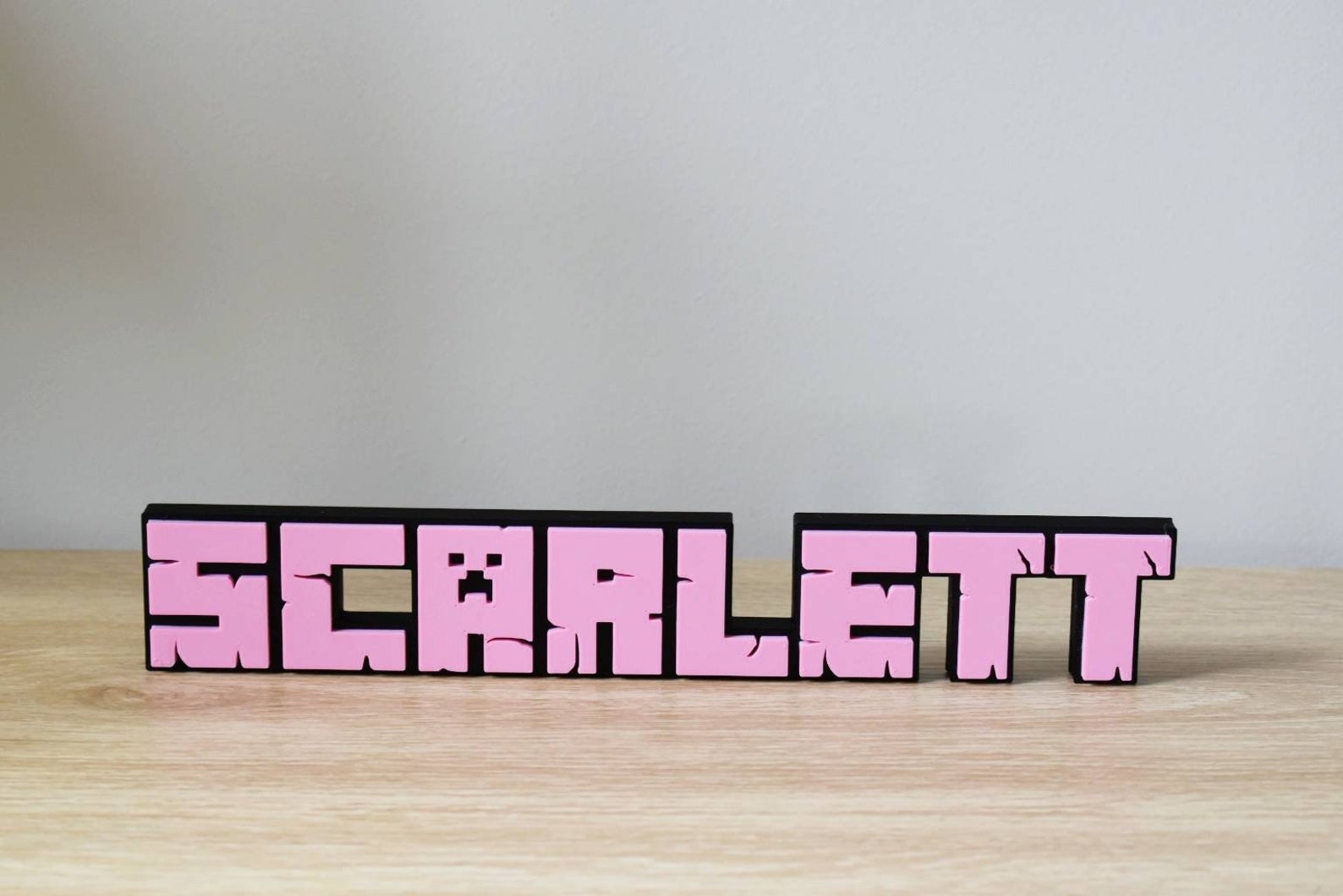 Custom Minecraft Name Plate Personalised Desk Plate Boy | Etsy