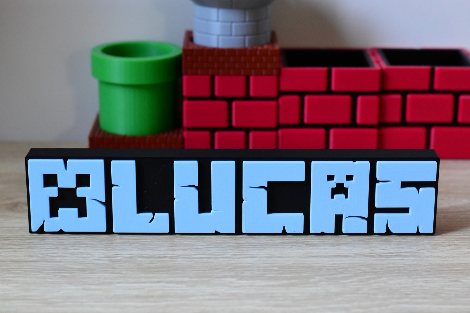 Custom Minecraft Name Plate Personalised Desk Plate Boy - Etsy