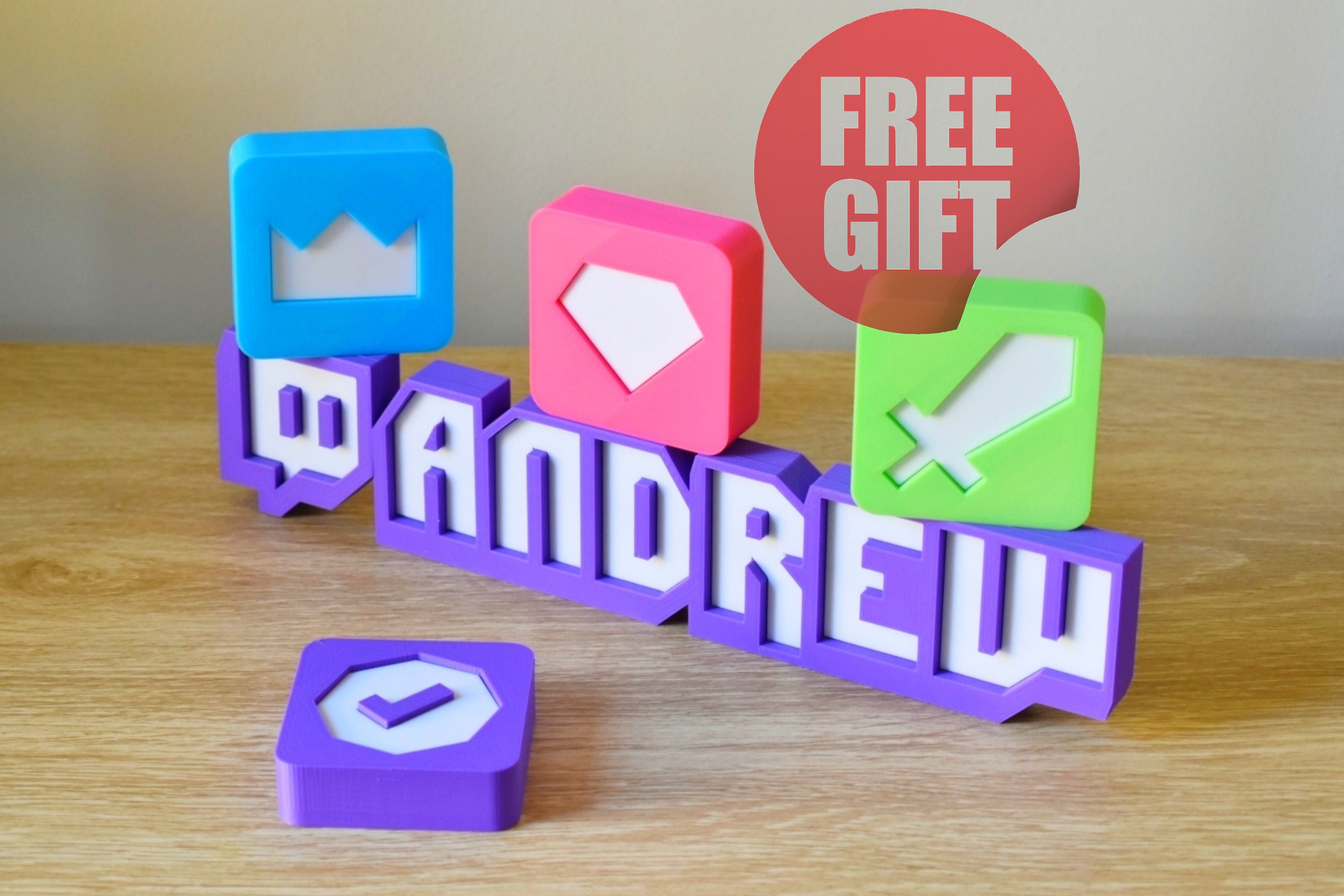 Personalized Custom Twitch Style Name Plate Streamer Gift - Etsy Canada