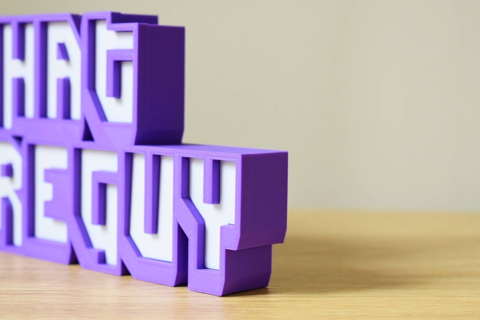 Custom Twitch Style Name Plate Streamer Gift Personalised | Etsy