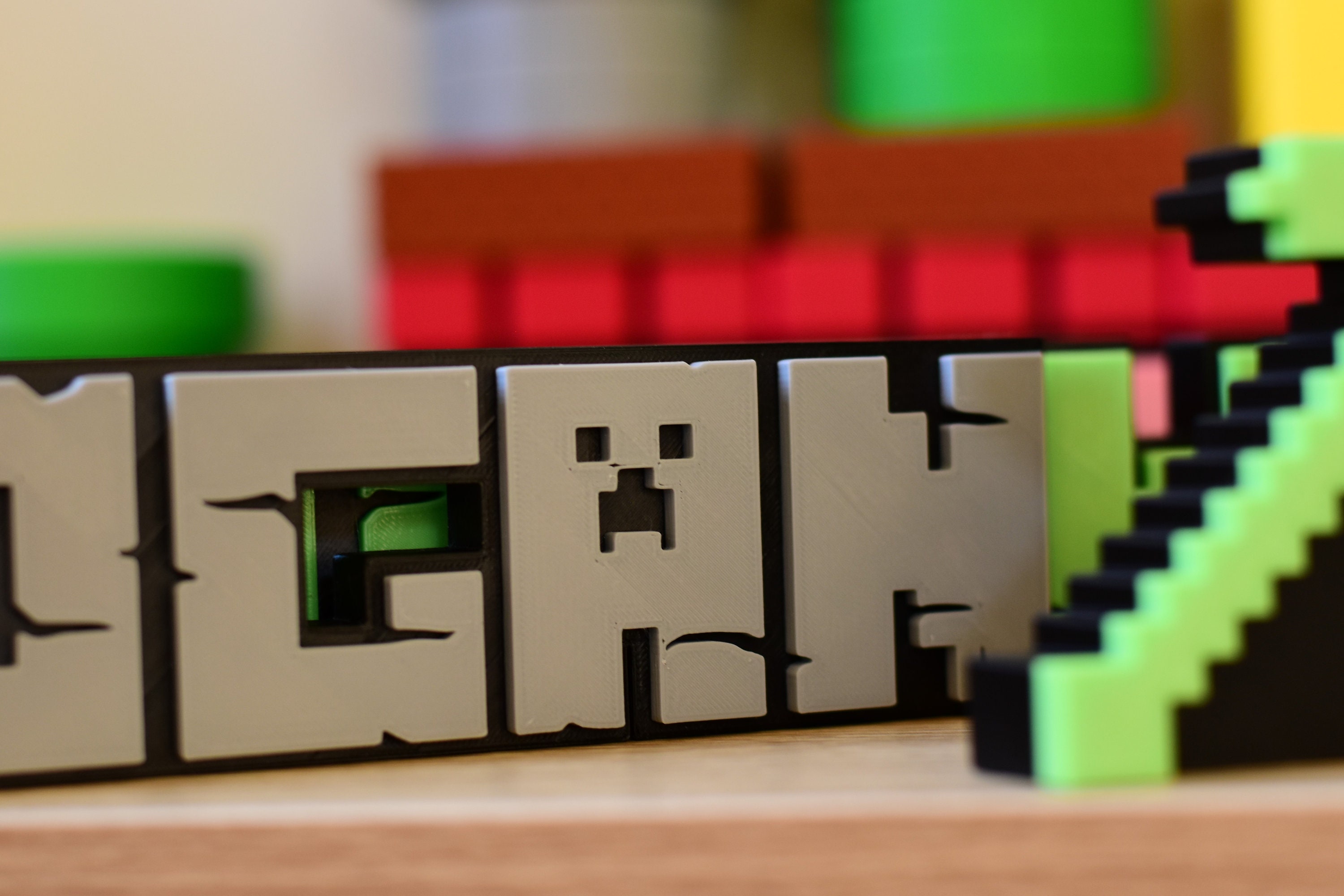 Custom Minecraft Name Plate Personalised Desk Plate Boy | Etsy