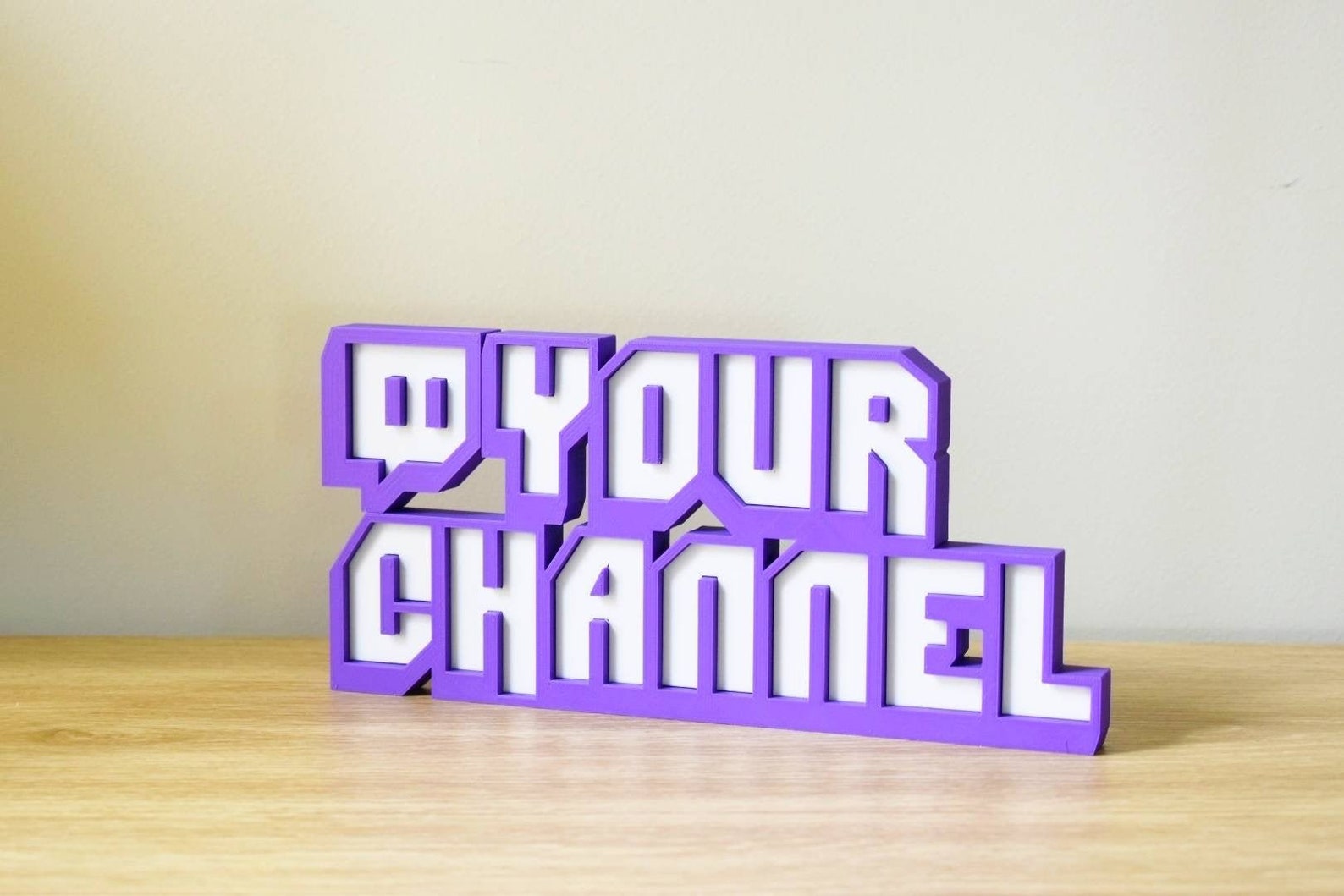 Personalized Custom Twitch Style Name Plate Streamer Gift | Etsy