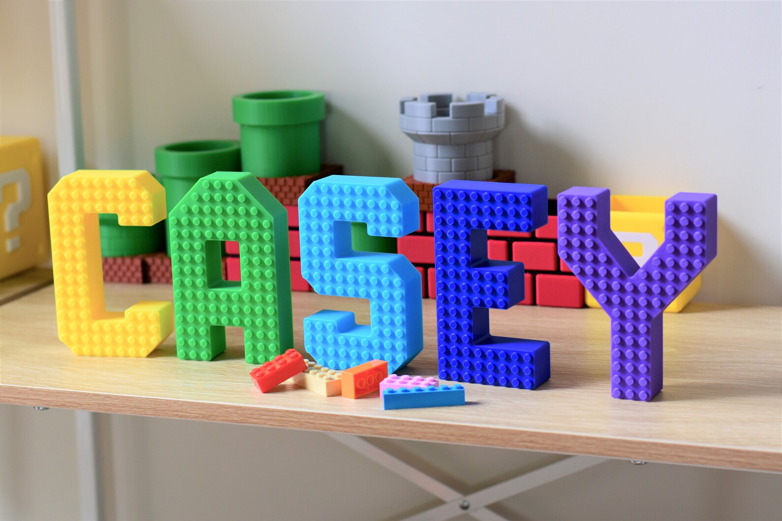 Custom LARGE Brick Style Name Plate Boy Gift Custom Desk - Etsy