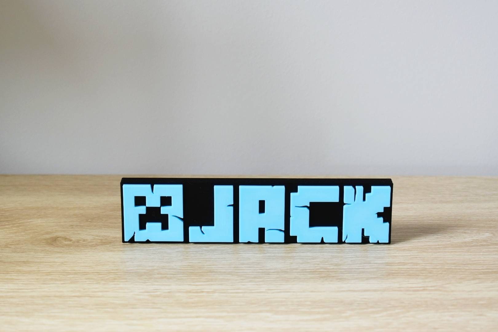 Custom Minecraft Name Plate Personalised Desk Plate Boy | Etsy