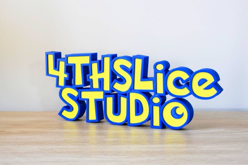 Custom Pokemon Style Name Plate Personalised Desk Sign Boy - Etsy