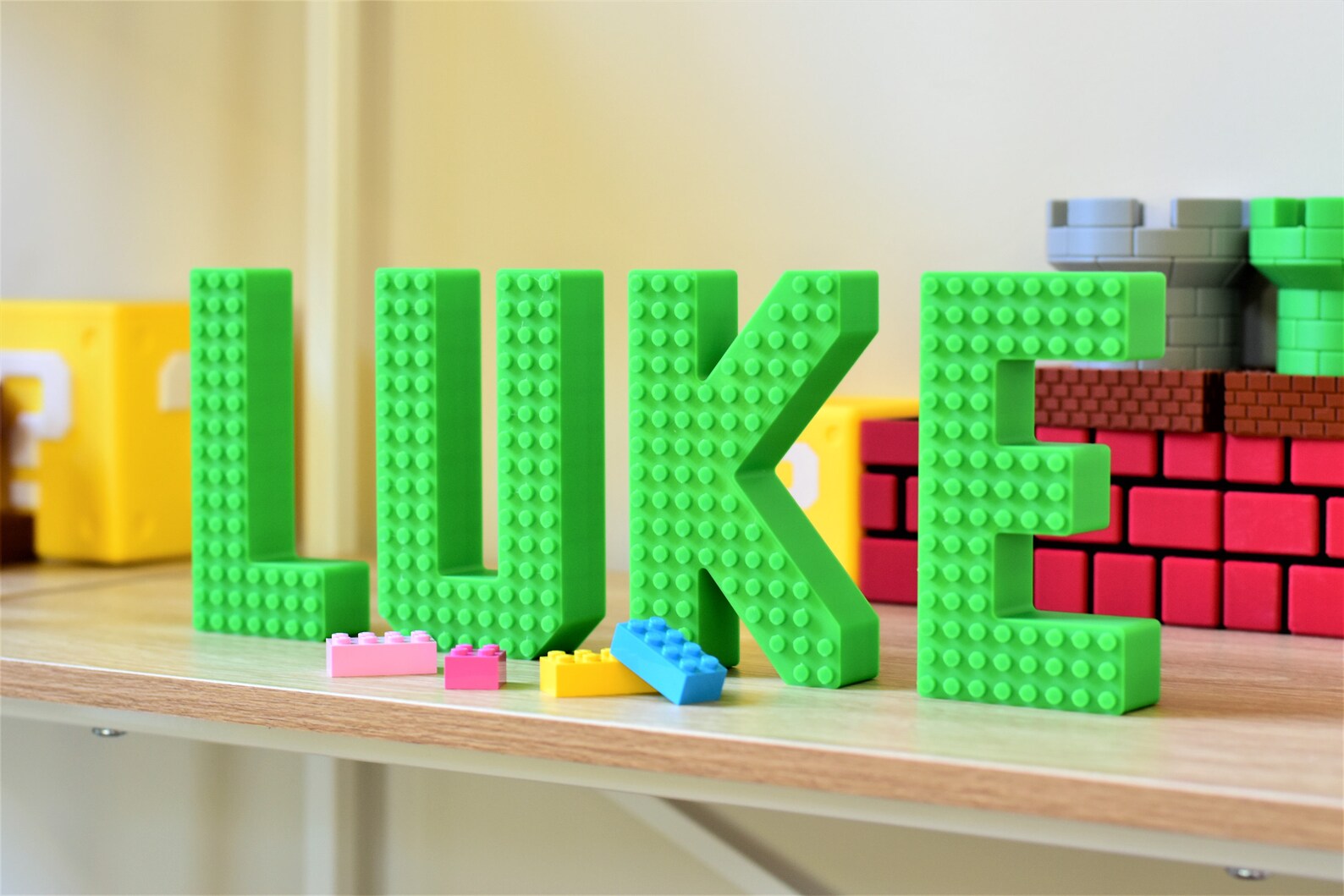 Custom LARGE Brick Style Name Plate Boy Gift Custom Desk | Etsy