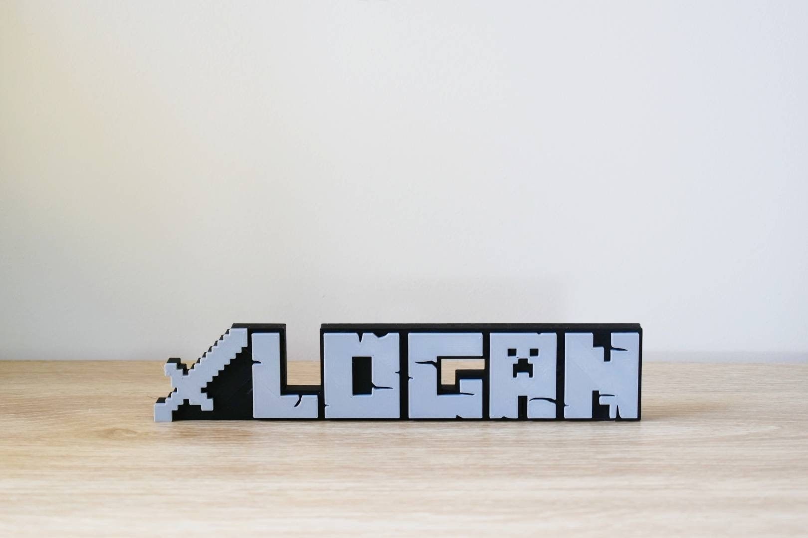 Custom Minecraft Name Plate Personalised Desk Plate Boy | Etsy