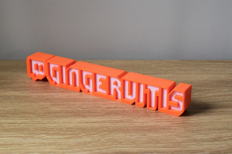 Personalized Custom Twitch Style Name Plate Streamer Gift | Etsy