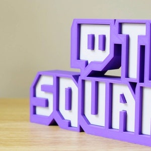 Custom Twitch Style Name Plate, Streamer Gift, Personalised Desk Sign ...