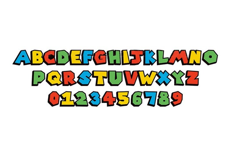 Custom Mario Style Name Plate Personalised Desk Sign Boy - Etsy Australia