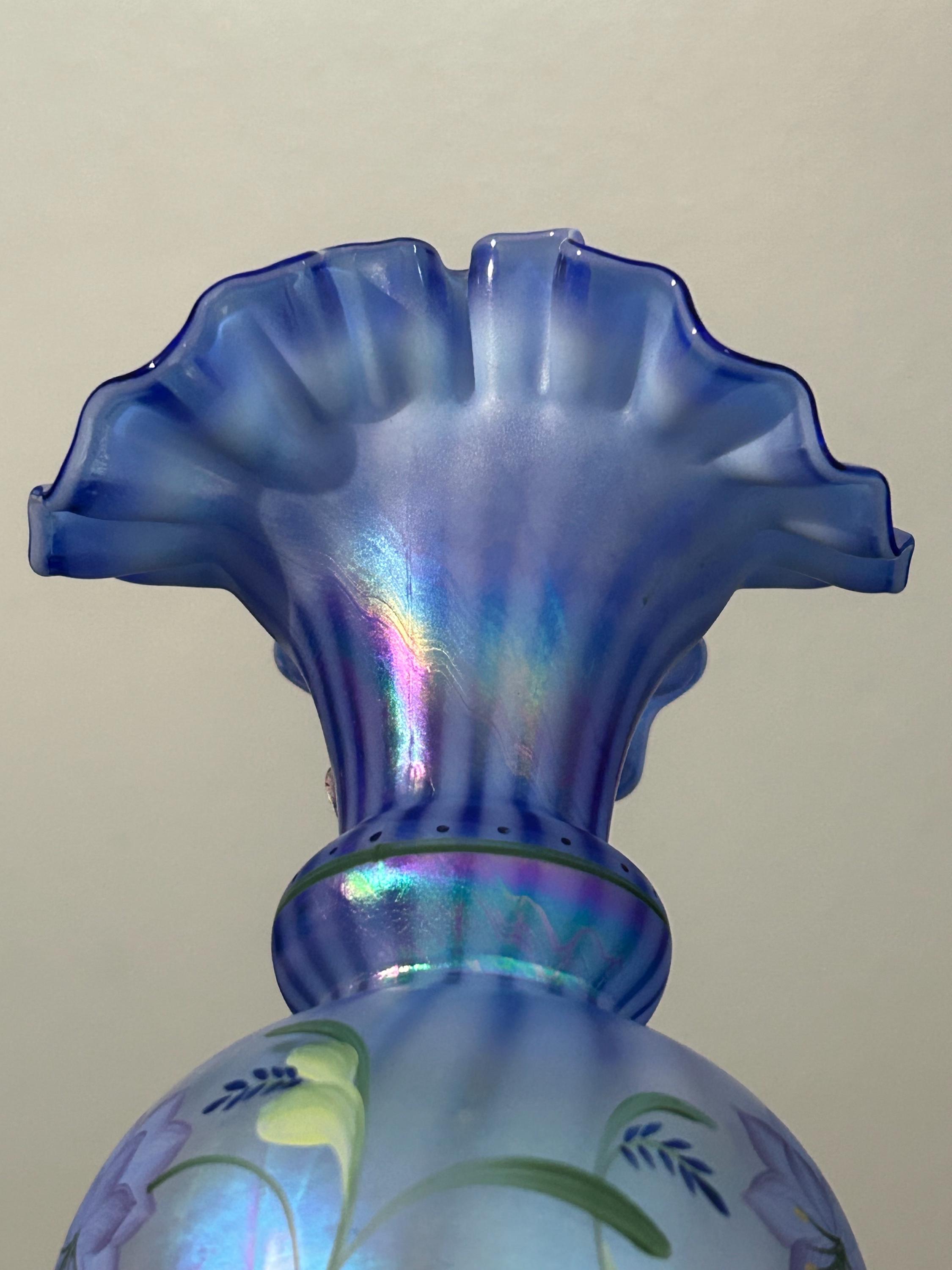 Vintage 1999 Fenton Glass Messenger Subscribers Only Hand Painted and ...