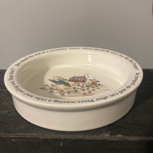 Vintage Wedgwood and Barlaston of Etruria Peter Rabbit Childrens Cereal ...
