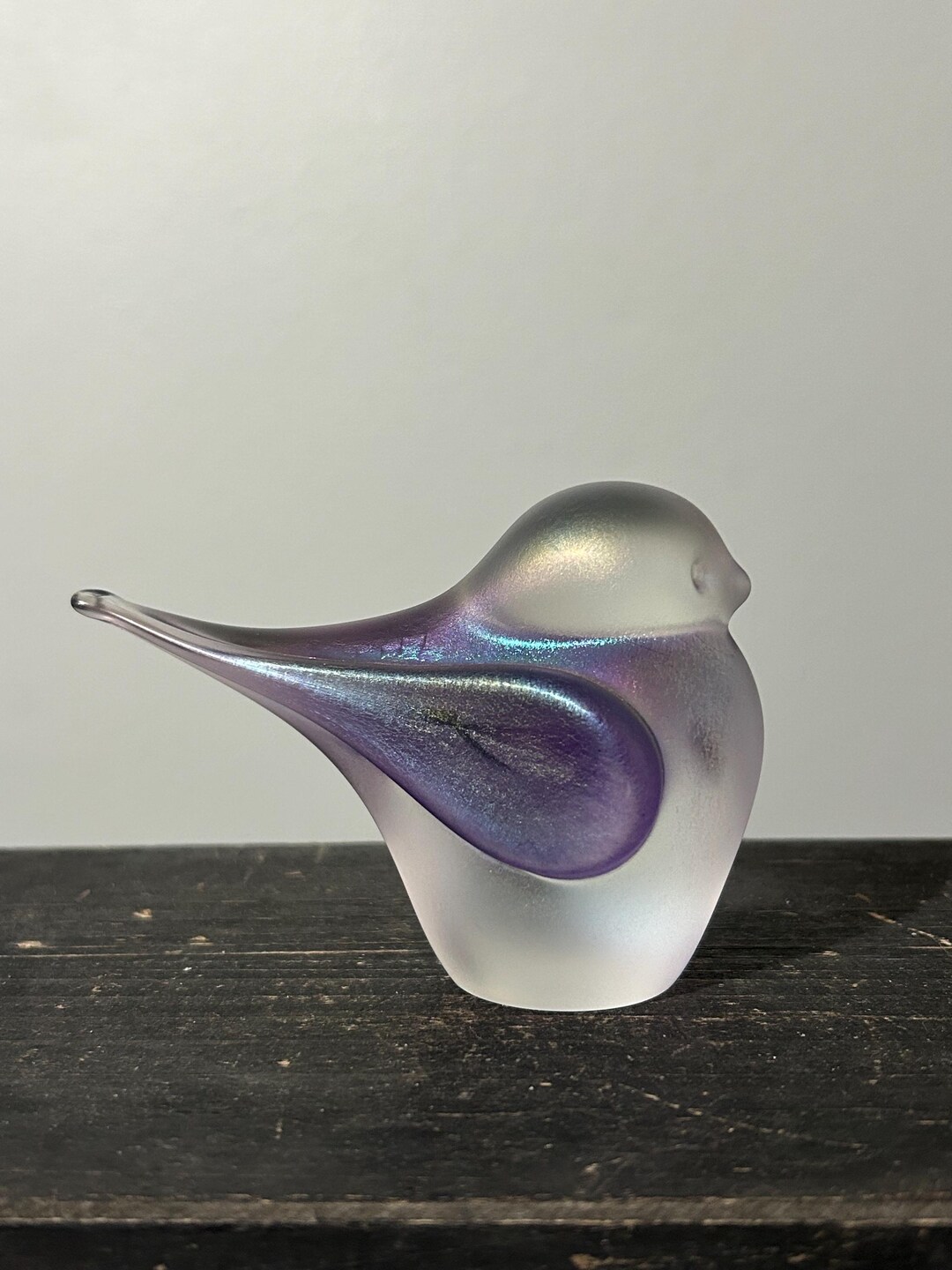 Zellique Studios Joseph Morel (JM) Signed 1993 Purple Iridescent ...