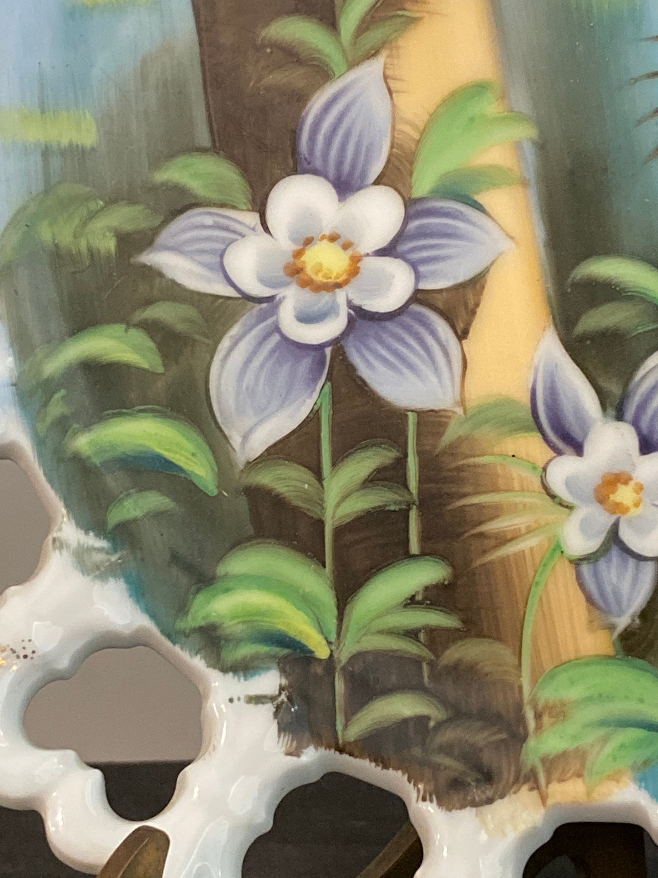 Norcrest Reticulated Decorative Wall Plate - Hand Painted Colorado ...