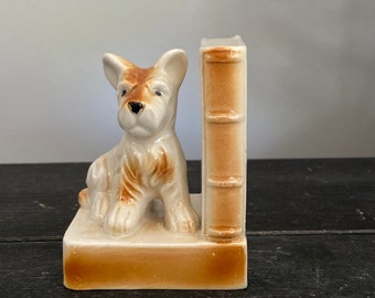 Home & Living Bookends Vintage Dog Bookend Ceramic Puppy Set Book End ...