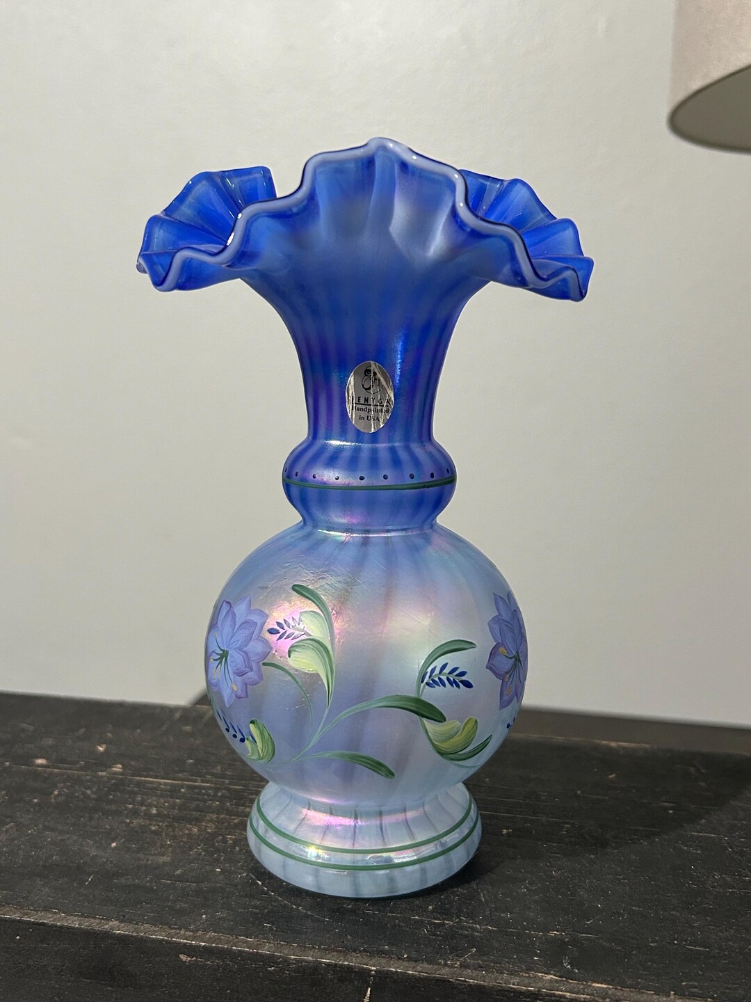 Vintage 1999 Fenton Glass Messenger Subscribers Only Hand Painted and ...