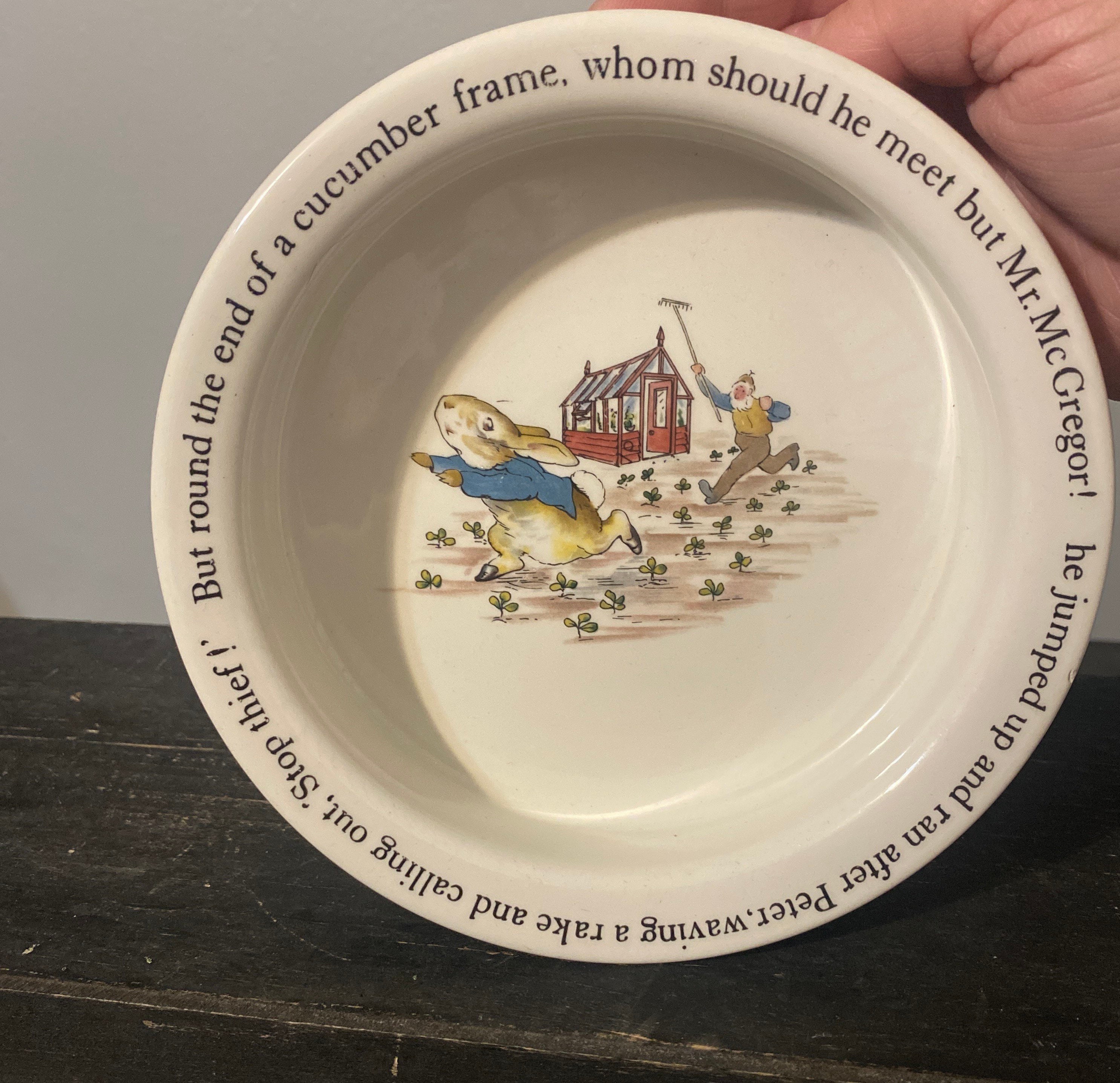 Vintage Wedgwood and Barlaston of Etruria Peter Rabbit Childrens Cereal ...