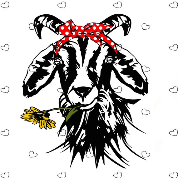 Goats Bandana Farm Svg Goats Svg Bandana Svg - Etsy