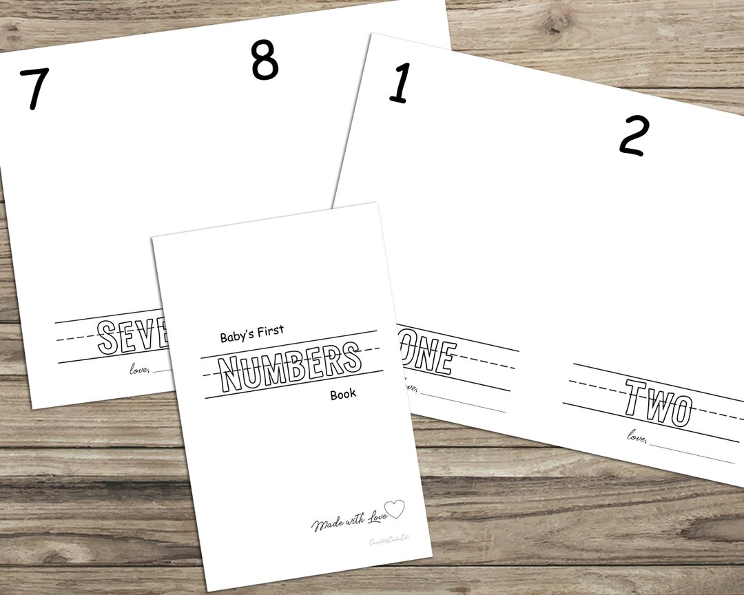 Baby's First Numbers Coloring Book (printable) - Etsy