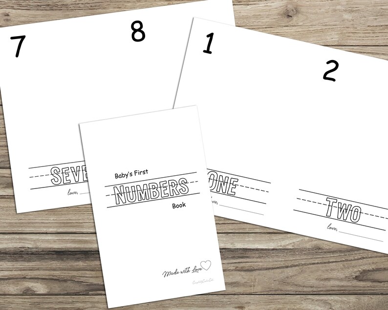 Baby's First Numbers Coloring Book (printable) - Etsy